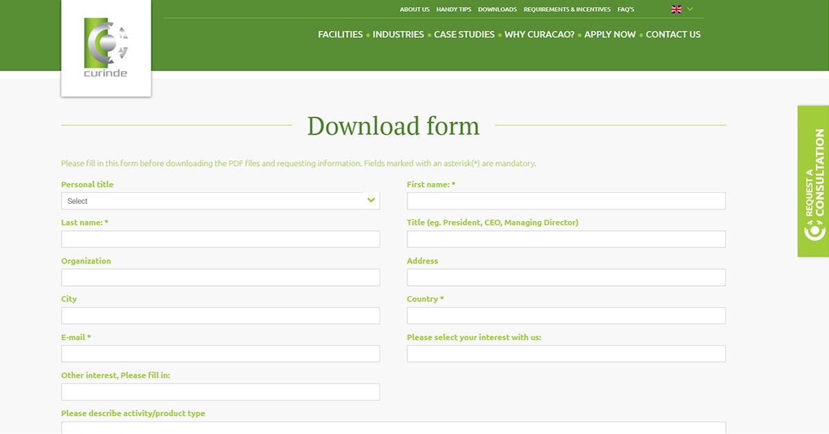 Download form | Curinde